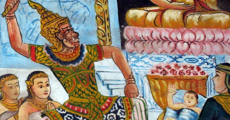 La légende de la naissance de Bouddha